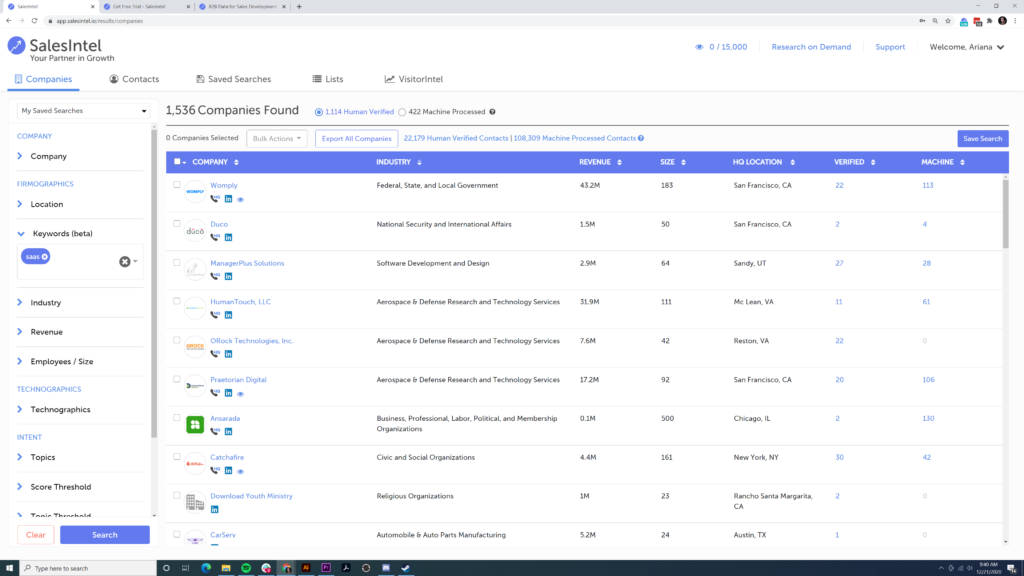 How to Build A Highly Targeted Sales Prospect List - SalesIntel