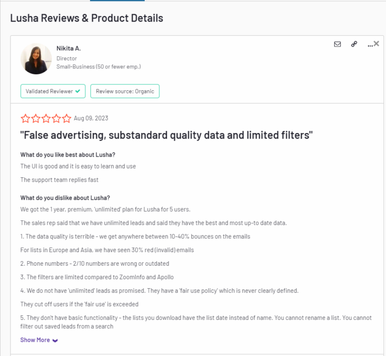 Lusha Pricing Plans & Cost 2024 (for SMBs & Enterprises) - SalesIntel